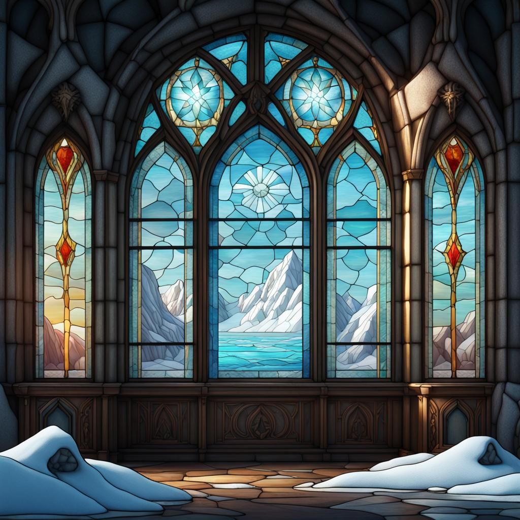 Icy Windows - AI Generated Artwork - NightCafe Creator