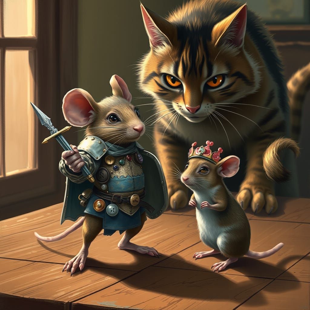 The Brave Mouse Knight: Defender of the Princess