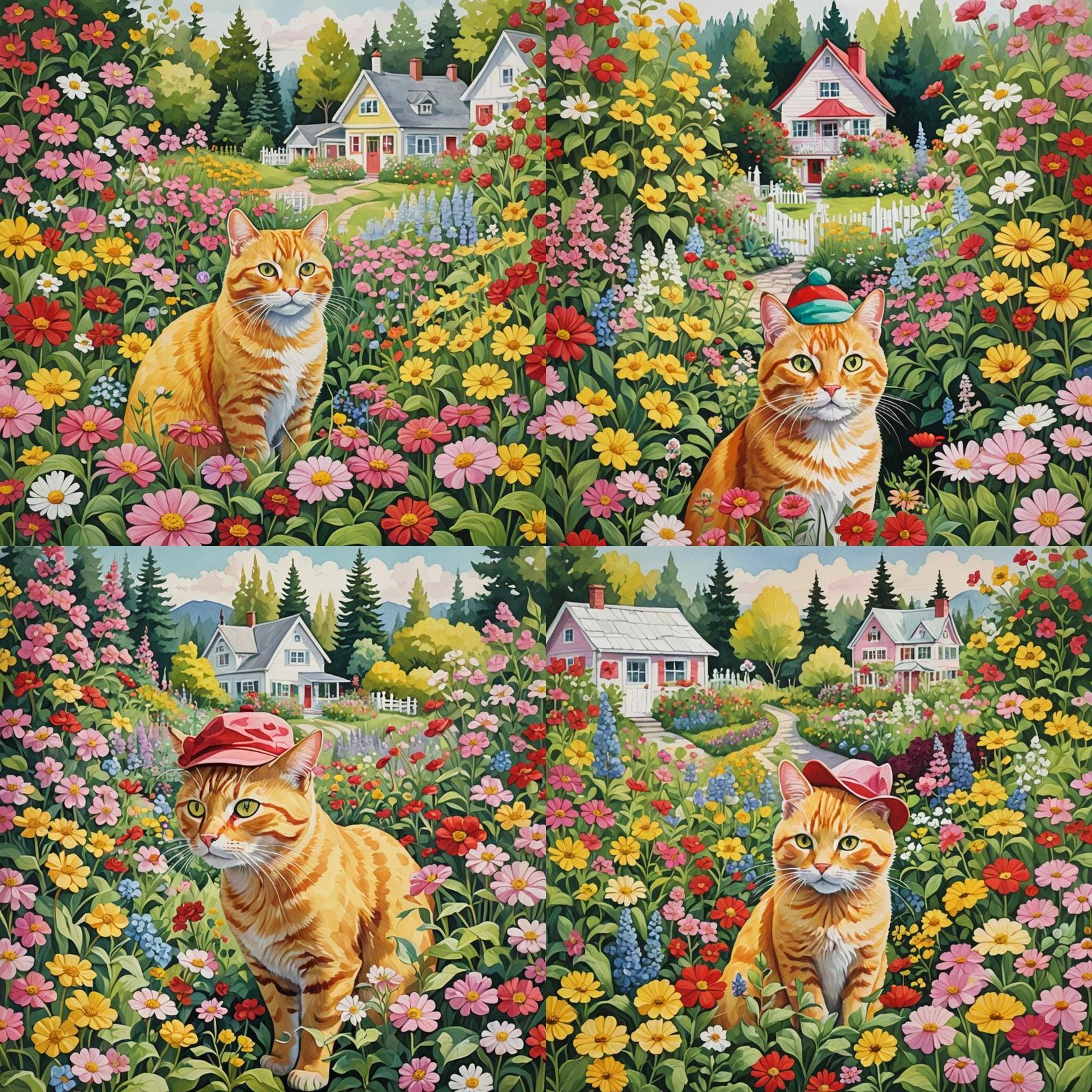 some Poppy the cat variations - AI Generated Artwork - NightCafe Creator