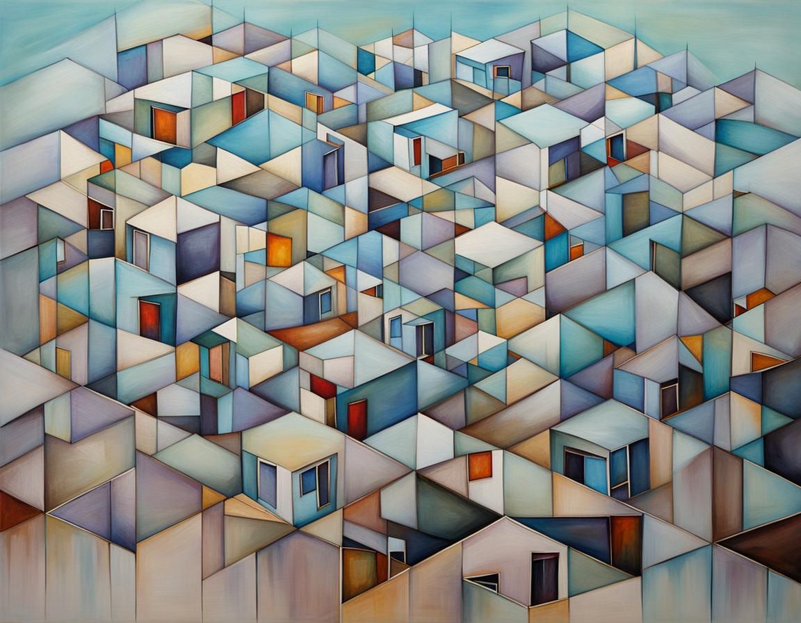 Cubicles - AI Generated Artwork - NightCafe Creator