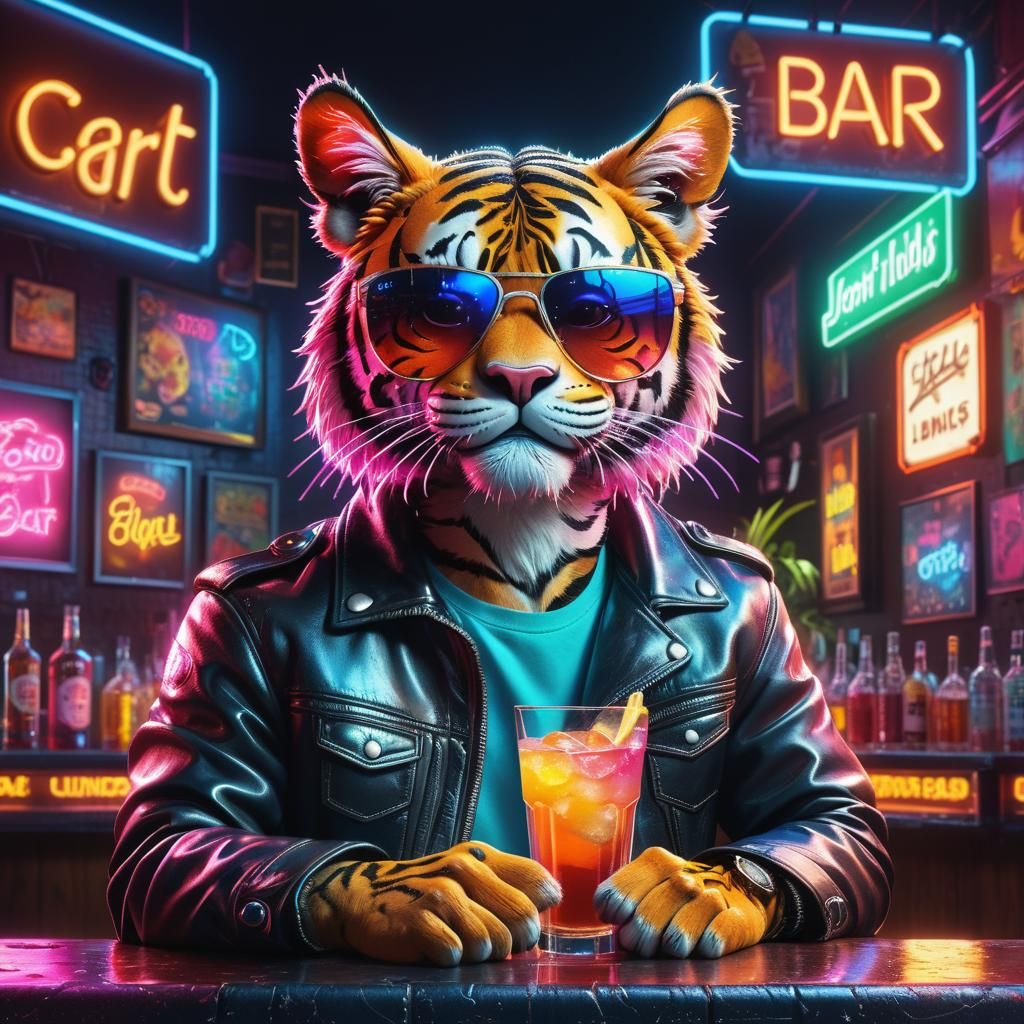 Party Tiger - AI Generated Artwork - NightCafe Creator