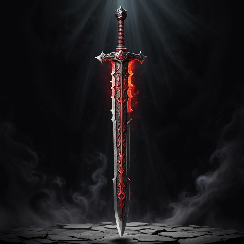 The sword of hell 👹 - AI Generated Artwork - NightCafe Creator