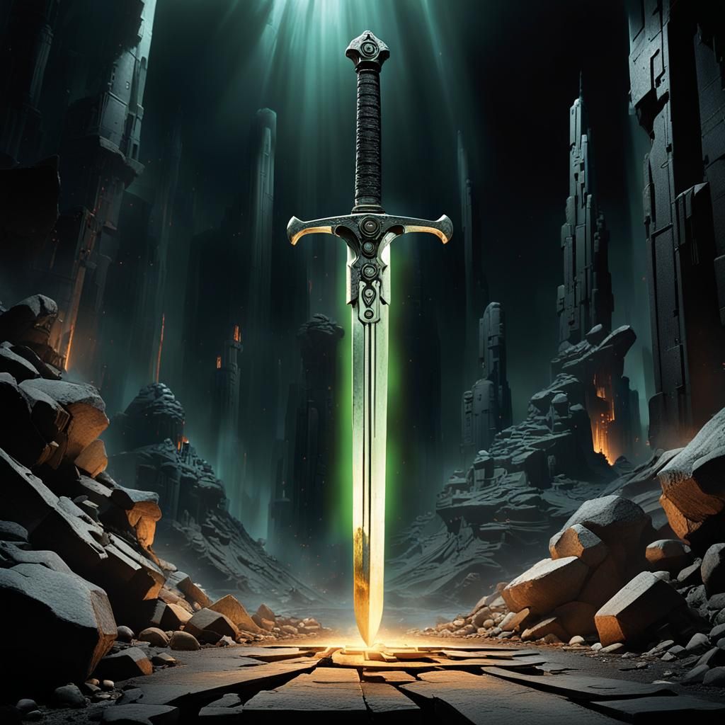 Atomic sword - AI Generated Artwork - NightCafe Creator