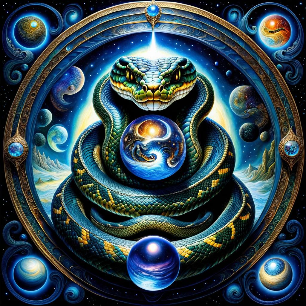 Zodiac Snake - AI Generated Artwork - NightCafe Creator
