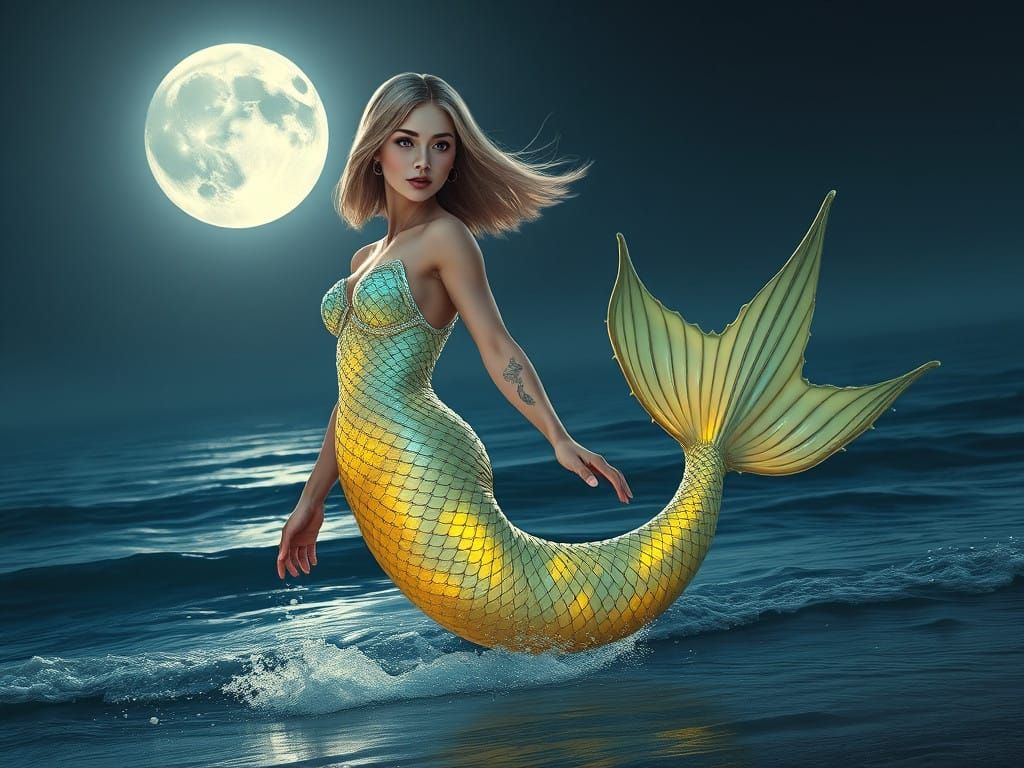 Mermaid scientist - Ethereal Mermaid Scientist Transforms on...