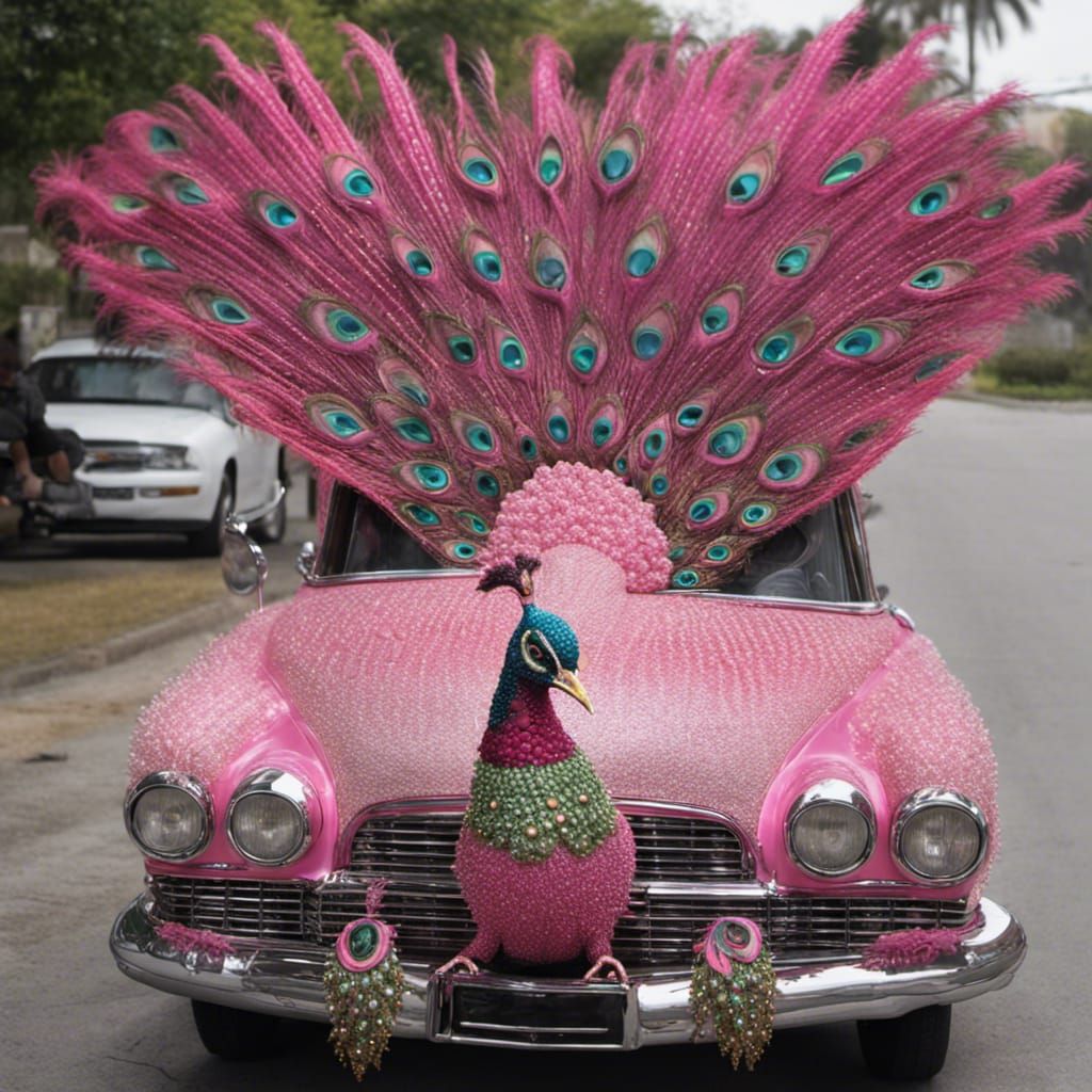 Fantasy Peacock Car - AI Generated Artwork - NightCafe Creator