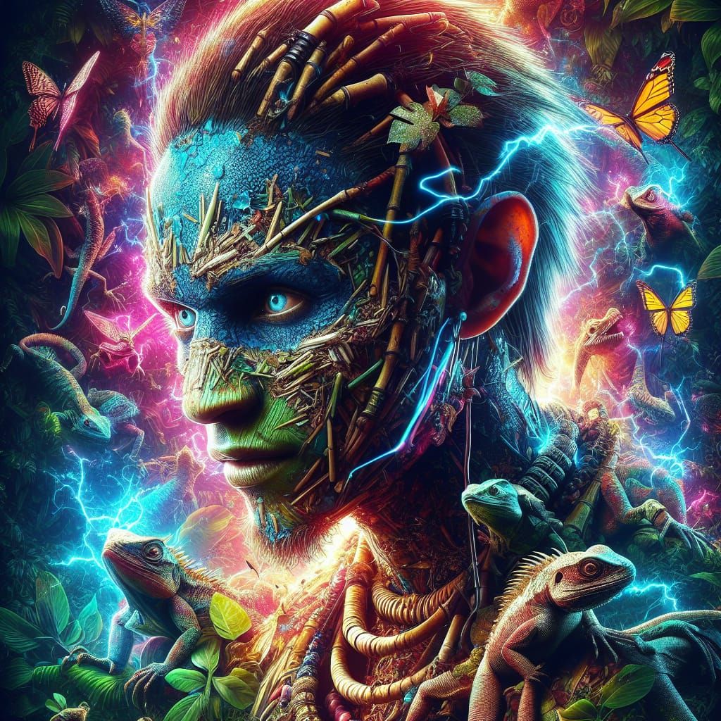 The Bamboo Man Lives In The Jungle and Everything Around Him is ...