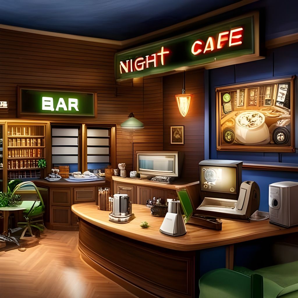 "Night Café" - AI Generated Artwork - NightCafe Creator