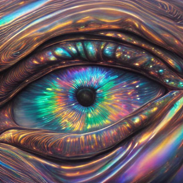 Galactic worms in my eye - AI Generated Artwork - NightCafe Creator