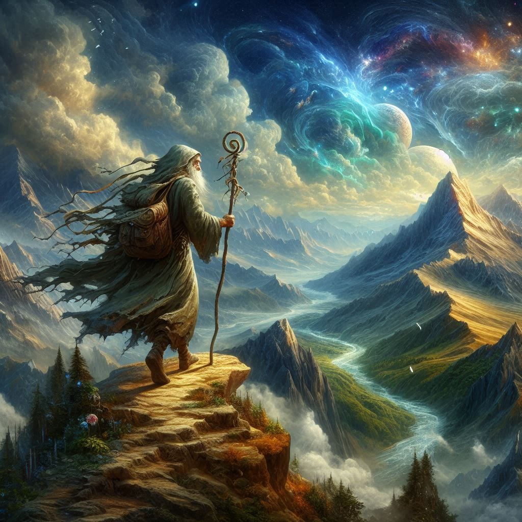 Wizard traveler - AI Generated Artwork - NightCafe Creator