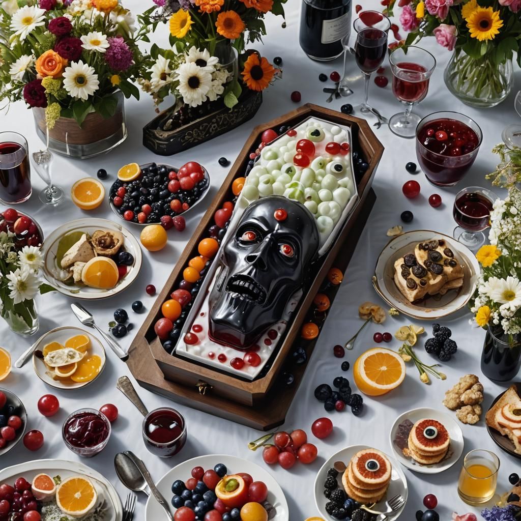 Weird Dinner - AI Generated Artwork - NightCafe Creator