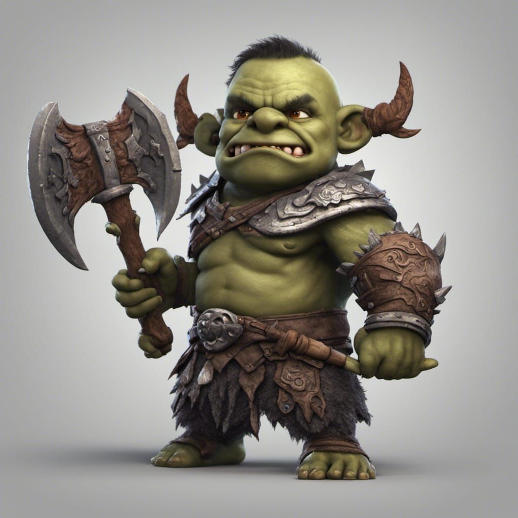 Fierce little ogre - AI Generated Artwork - NightCafe Creator