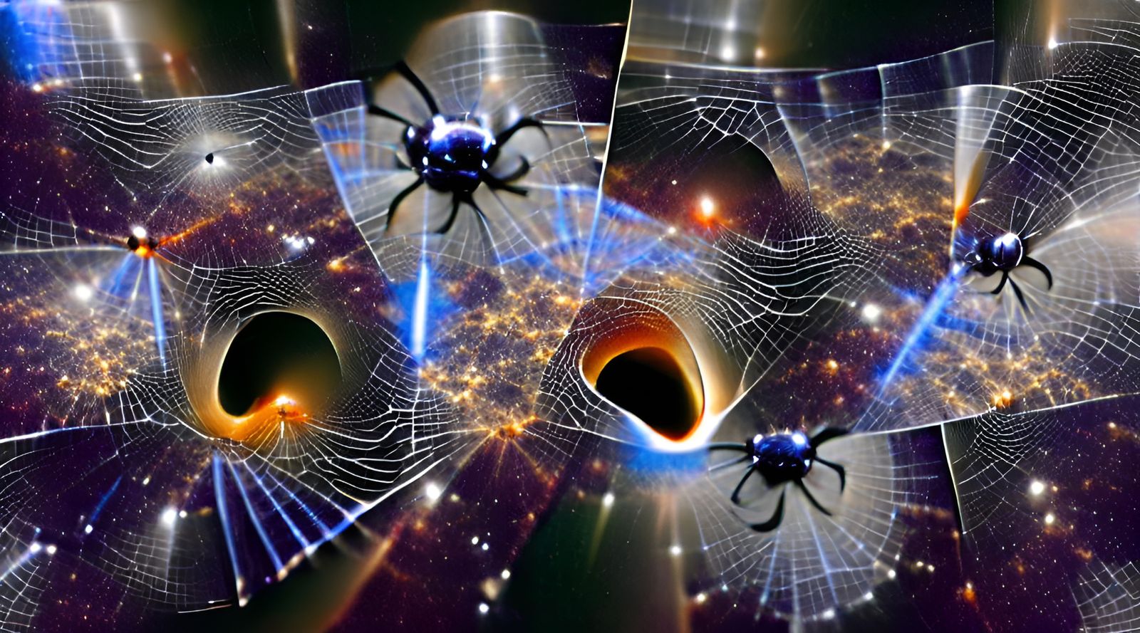 The universe is a quantum spider web where black holes are cyber ...