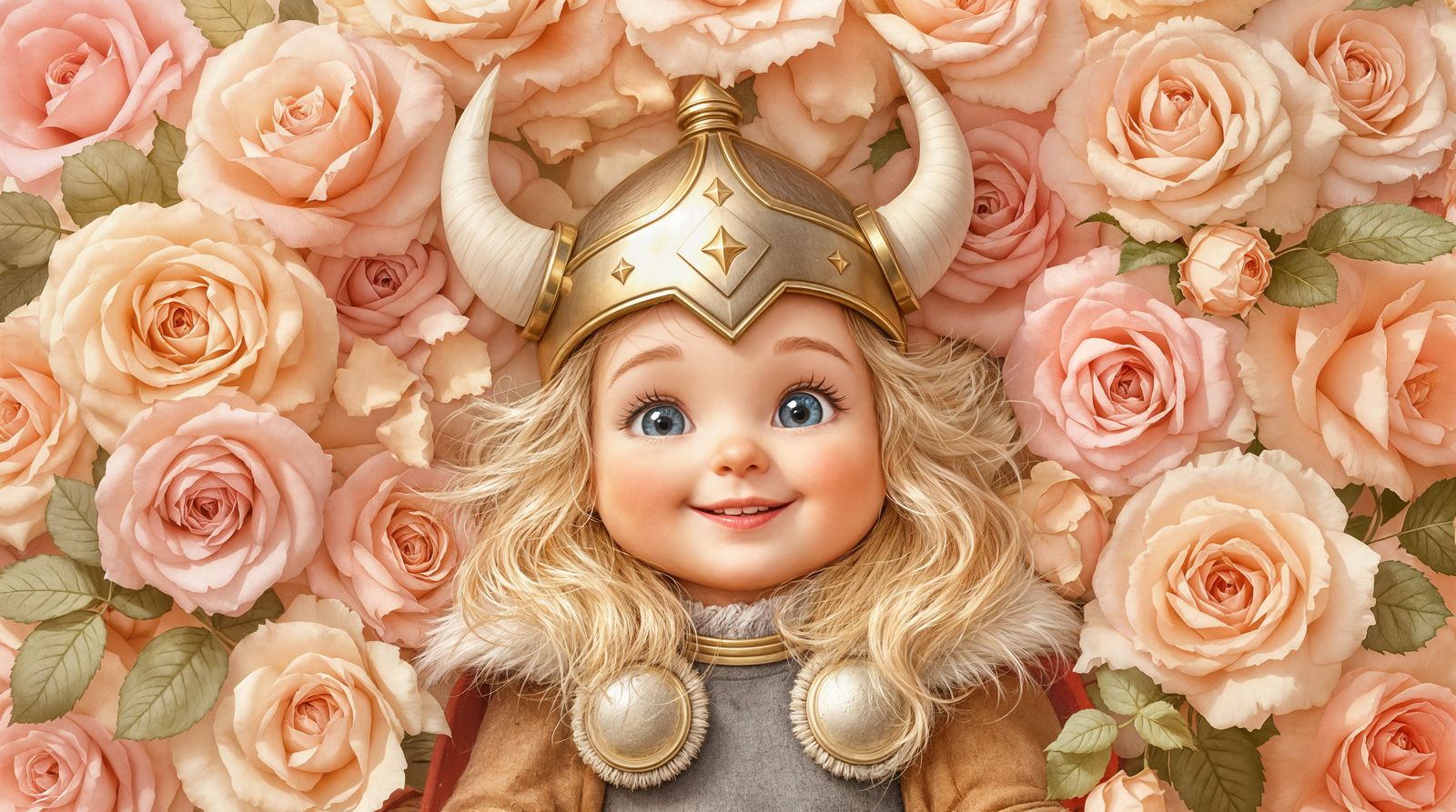 Every Rose Has Its Thors - Adorable Thor in a Field of Roses