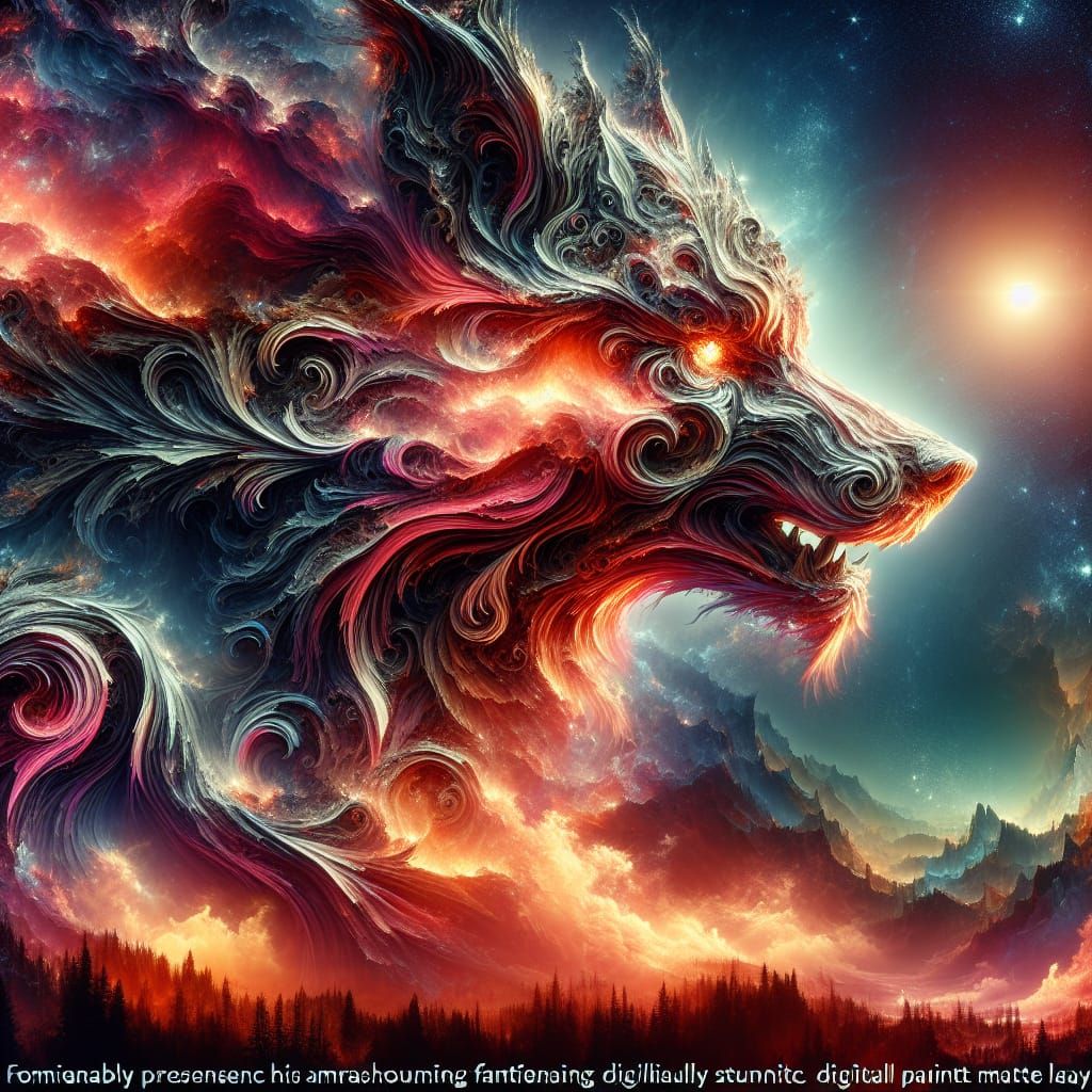 The Wolf Guardian - AI Generated Artwork - NightCafe Creator