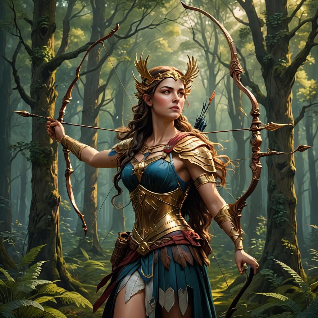 Greek Goddess Artemis 2 - AI Generated Artwork - NightCafe Creator