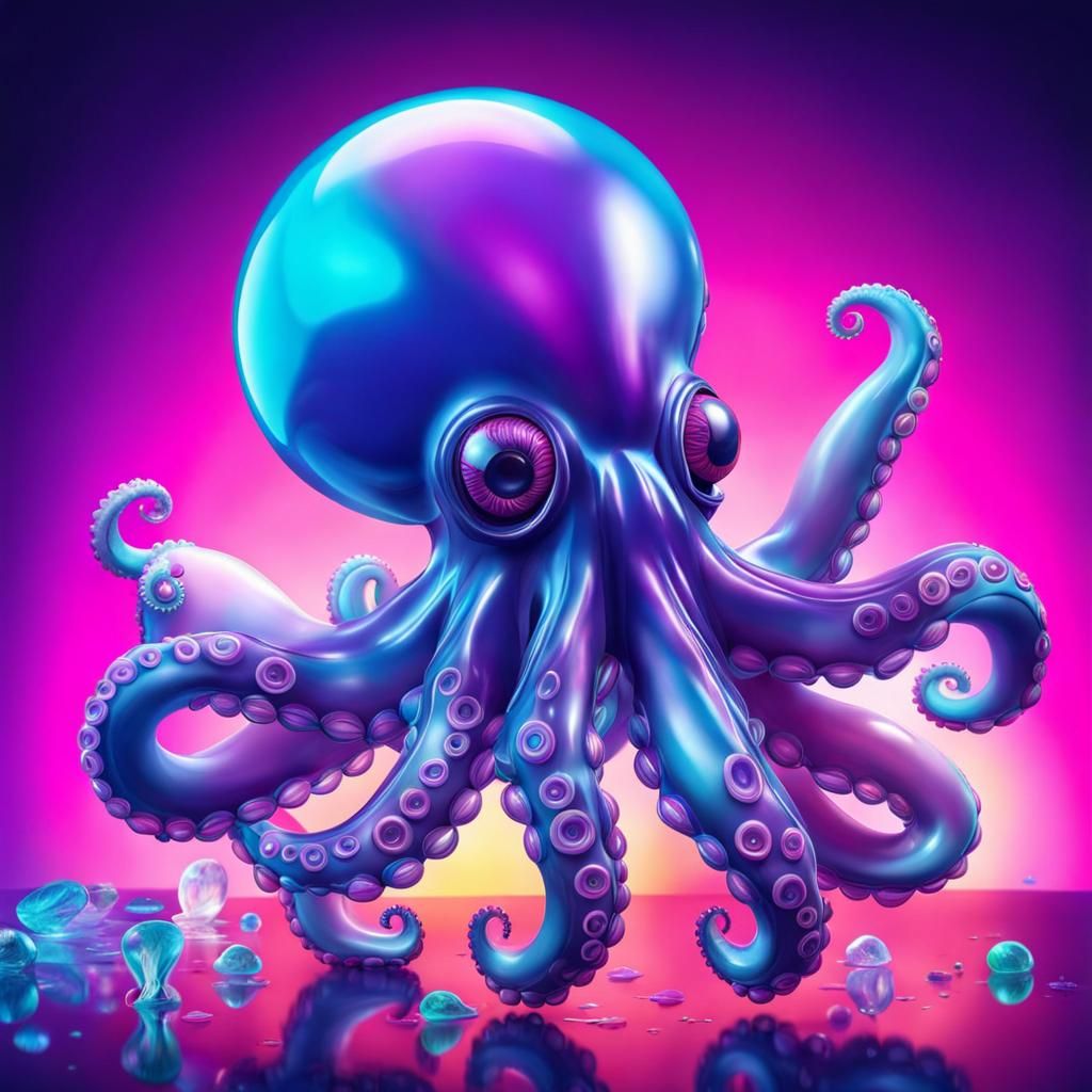 Purple Octopus - AI Generated Artwork - NightCafe Creator
