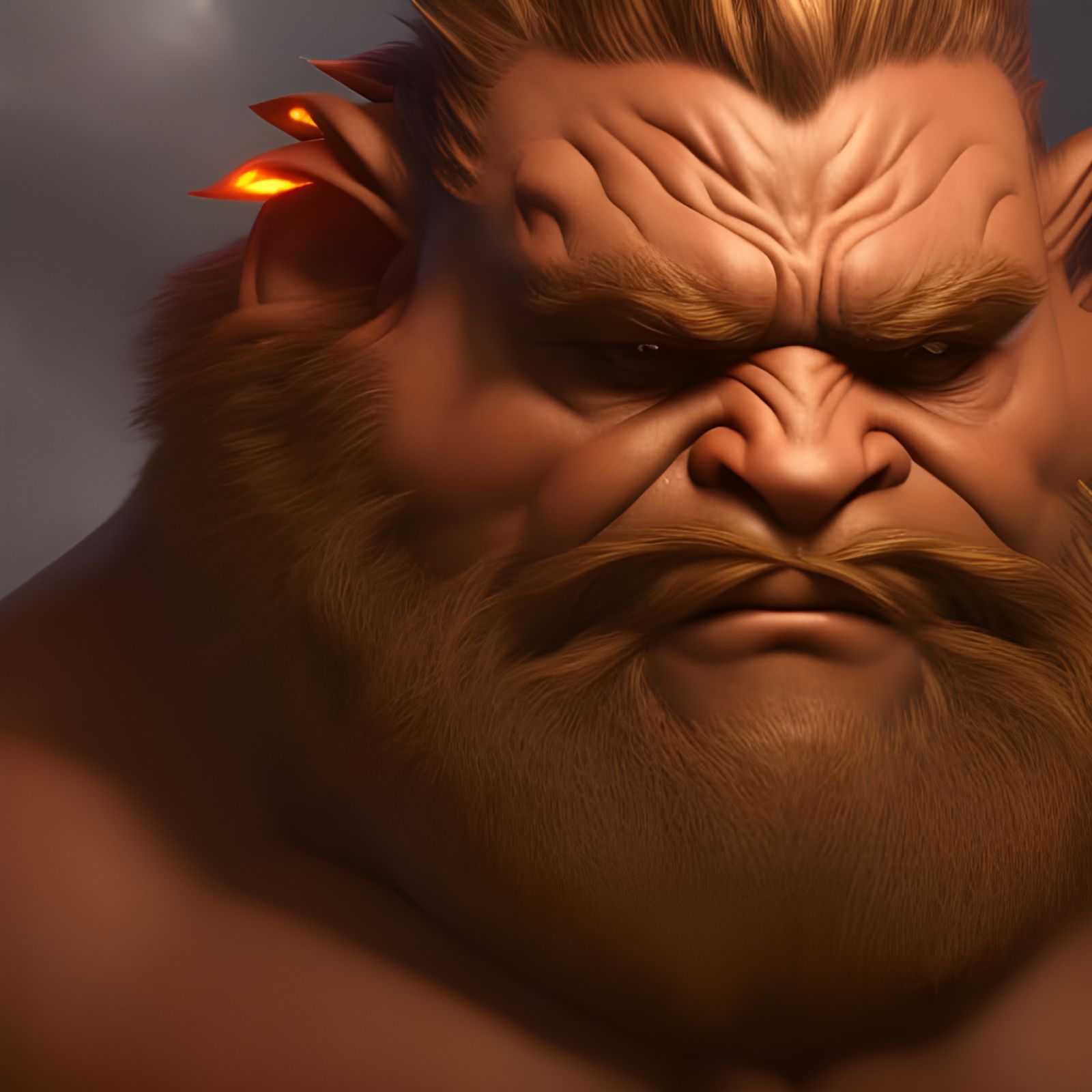 A hairy ogre - AI Generated Artwork - NightCafe Creator