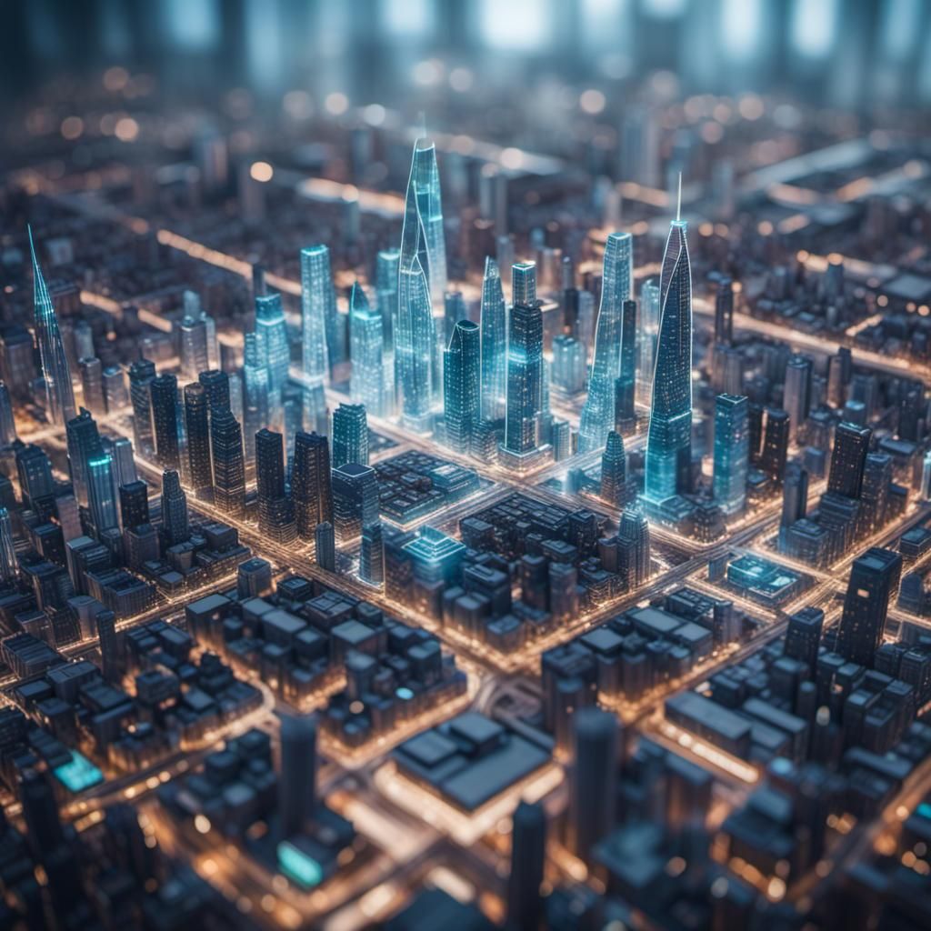 Futuristic city map - AI Generated Artwork - NightCafe Creator