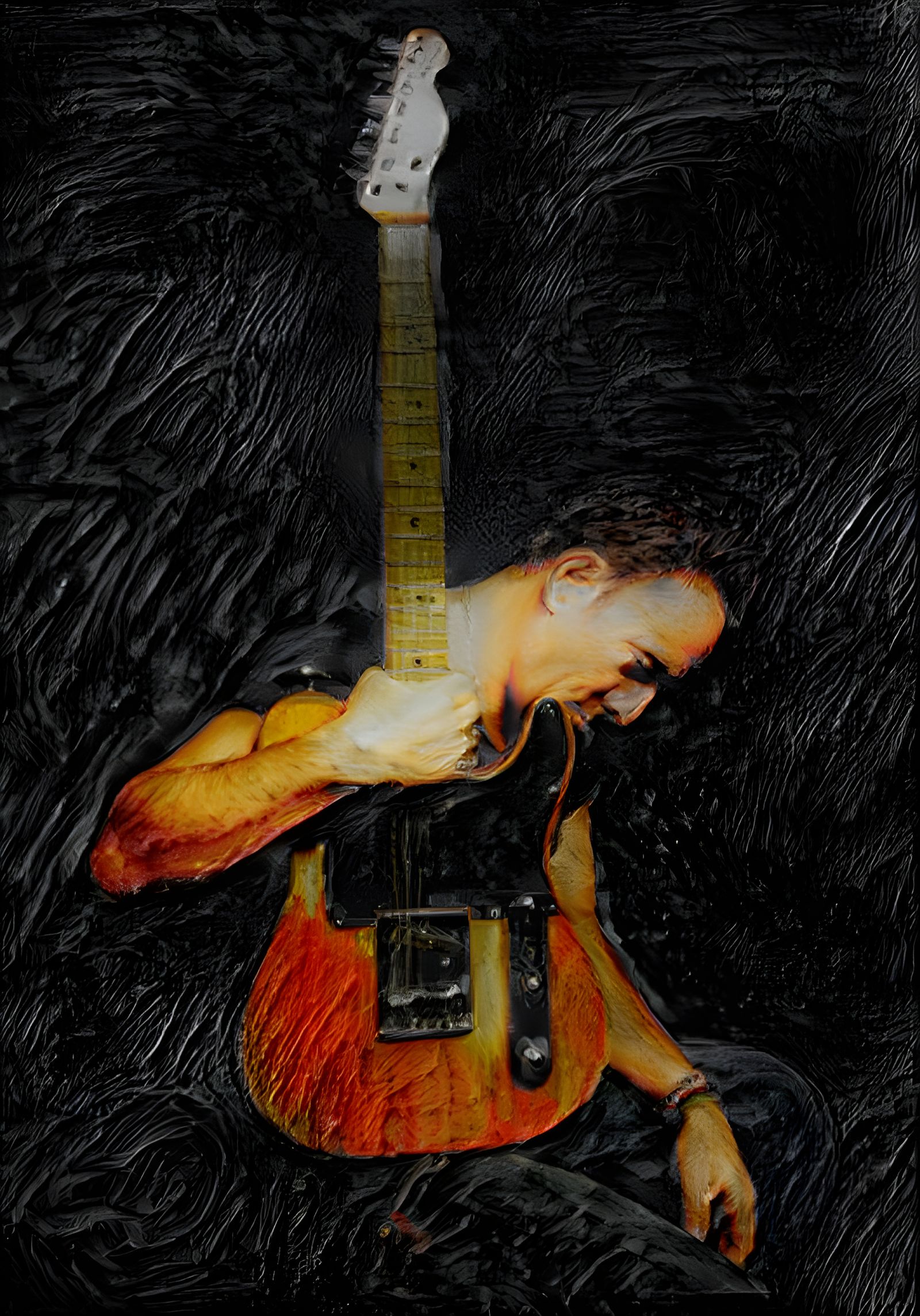 Springsteen and his Ax - AI Generated Artwork - NightCafe Creator