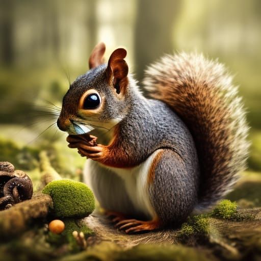 Squirrel - AI Generated Artwork - NightCafe Creator