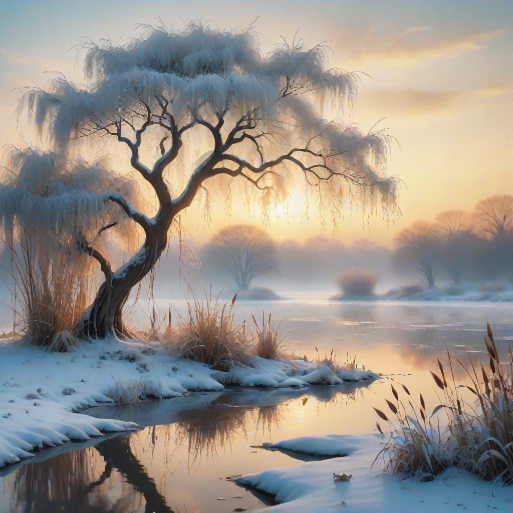 The Willow tree and the skies beyond