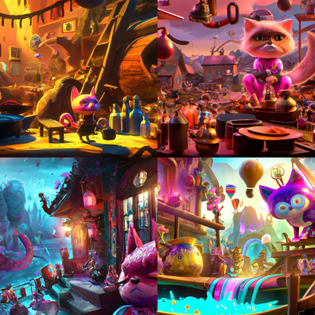 Kitty jam - AI Generated Artwork - NightCafe Creator