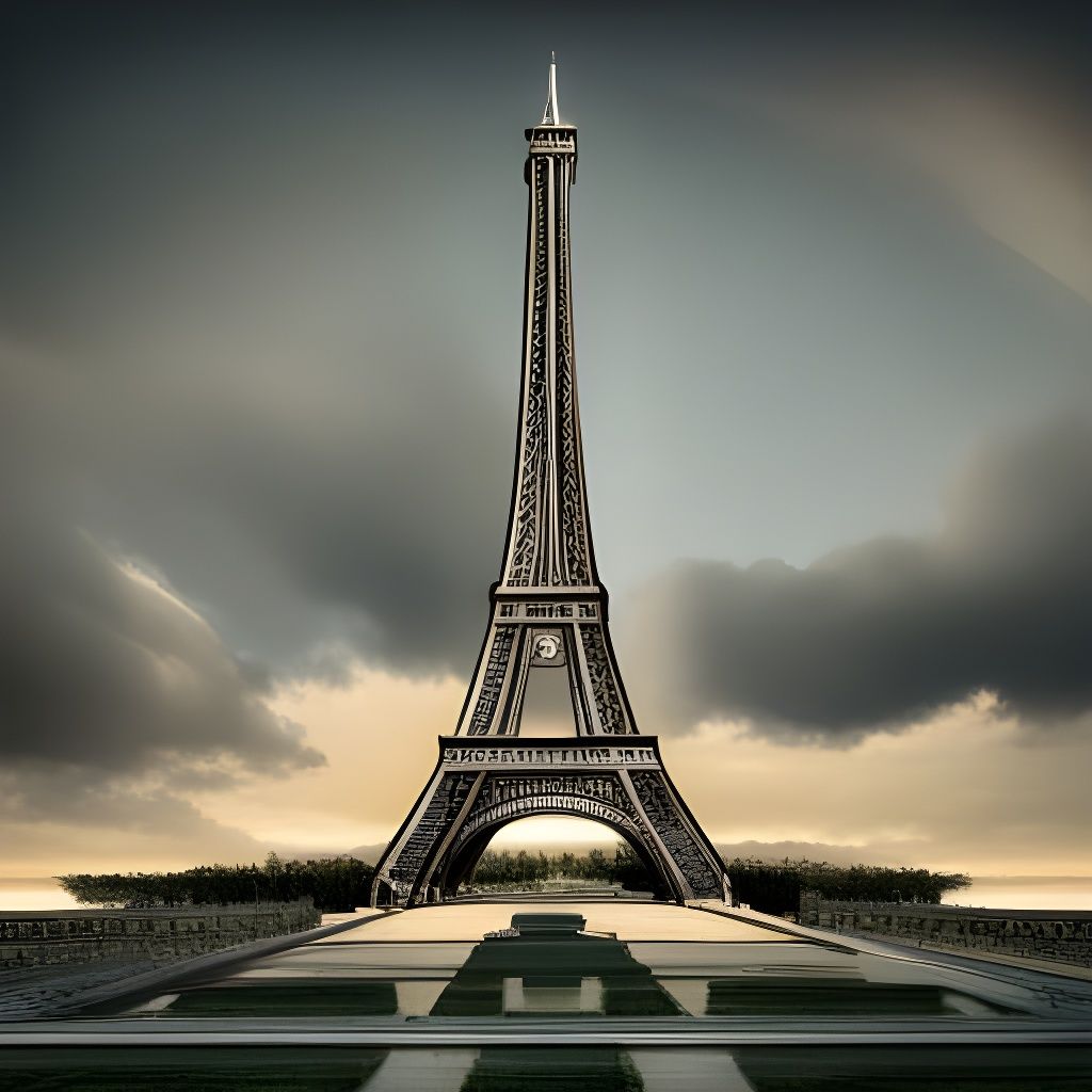 Detailed accurate Rendering of the Eiffel Tower - AI Generated Artwork ...
