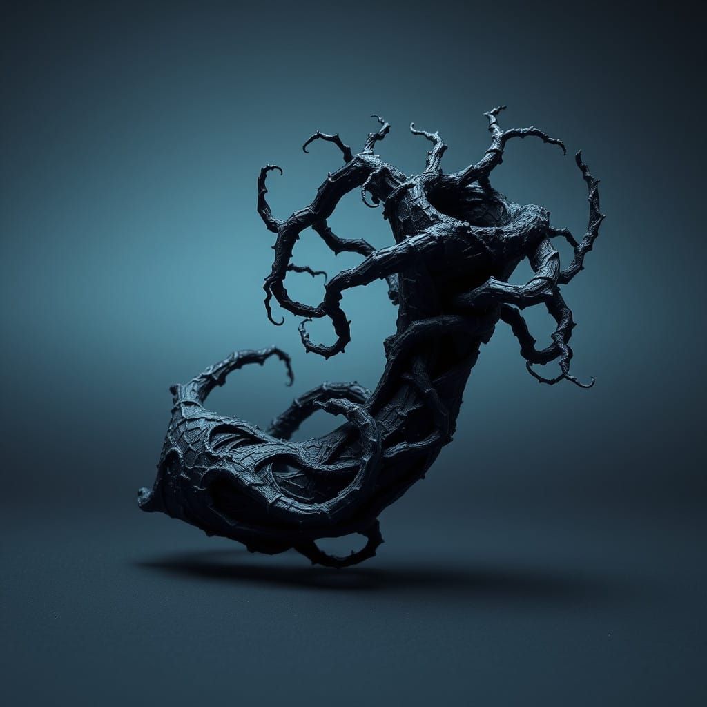 Surreal Pipe Nightmare in Dark Cyberpunk Style - AI Art