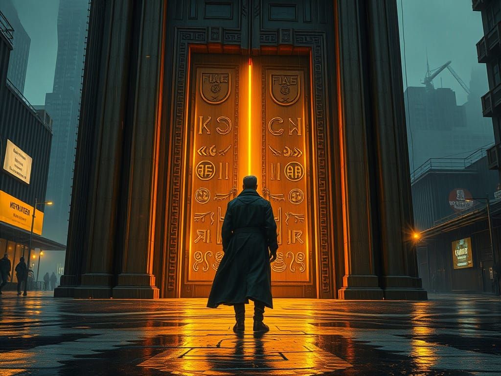 Knock Knock Knocking on Heavens Door Simon Stålenhag warm colors ...