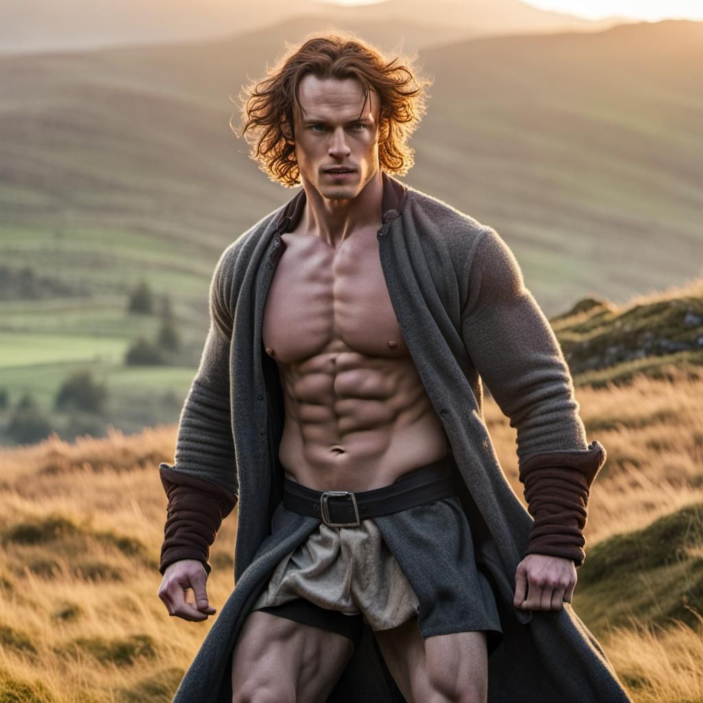 Muscular Jamie Fraser - AI Generated Artwork - NightCafe Creator