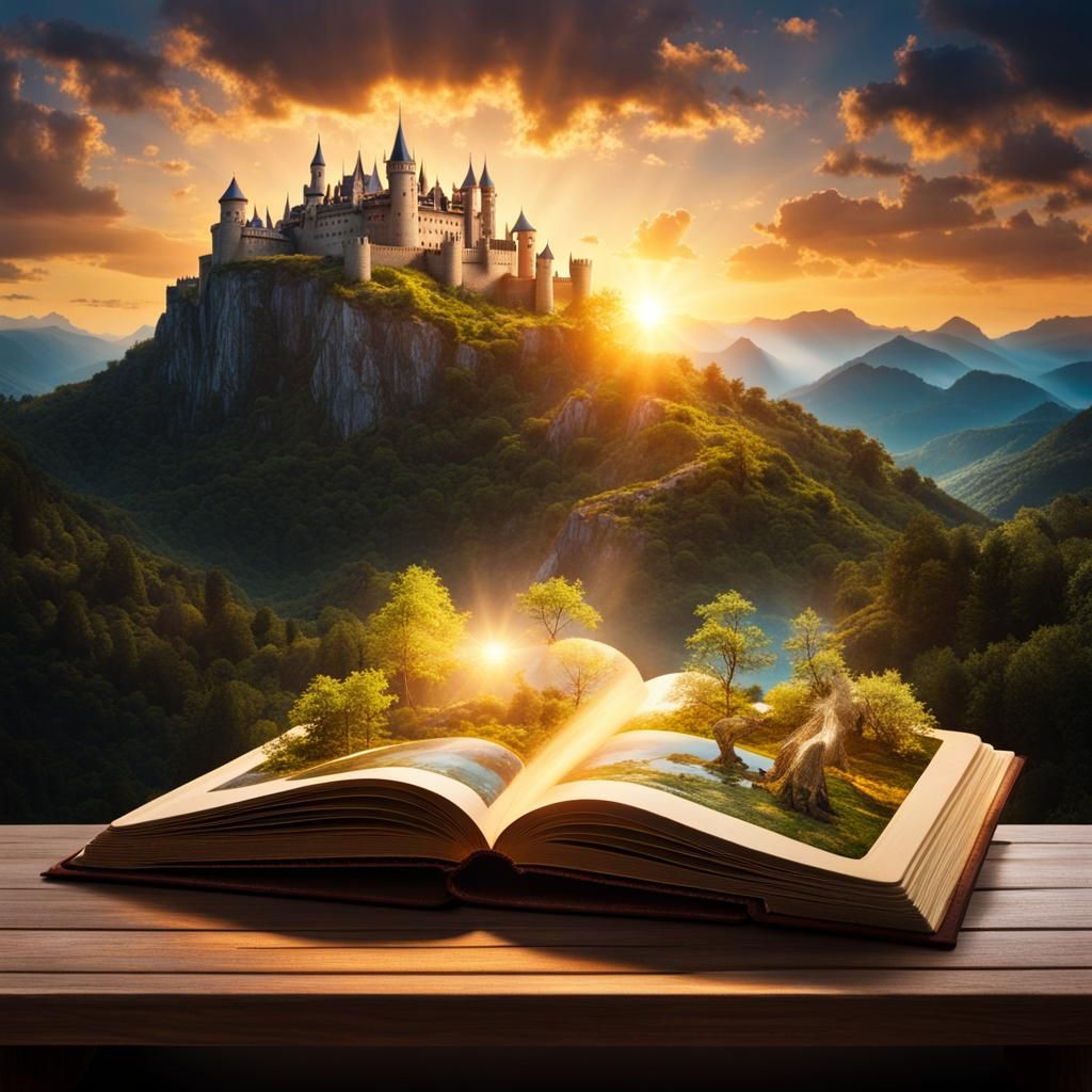 Reading fantasy - AI Generated Artwork - NightCafe Creator