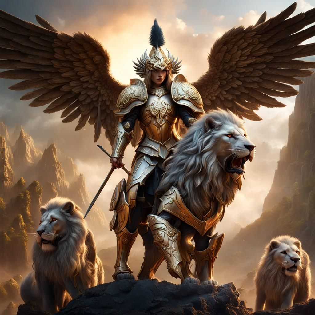 Legion of warrior angels ready for battle and an army of Gods Angels ...