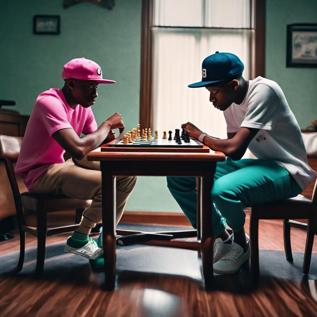 tyler the creator playing chess with slowbro - AI Generated Artwork ...
