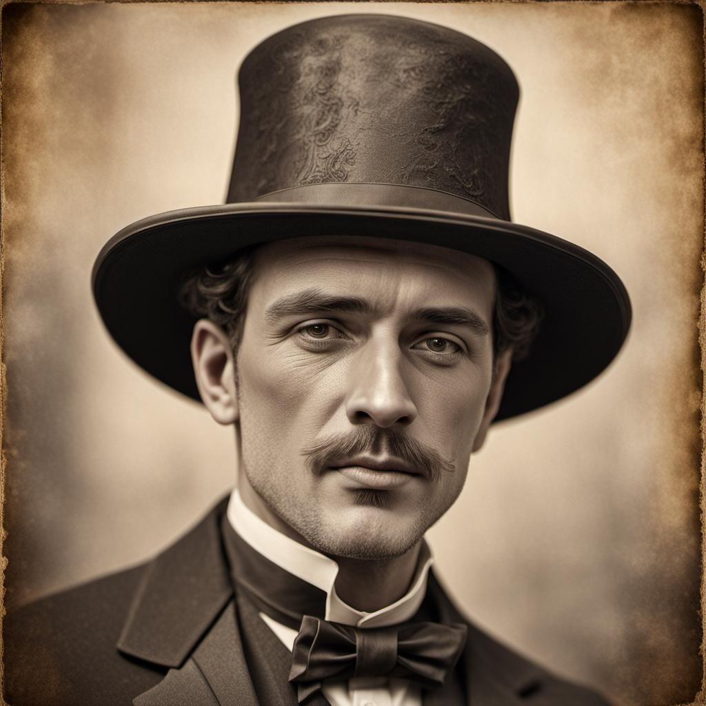 Edwardian Man Portrait - AI Generated Artwork - NightCafe Creator