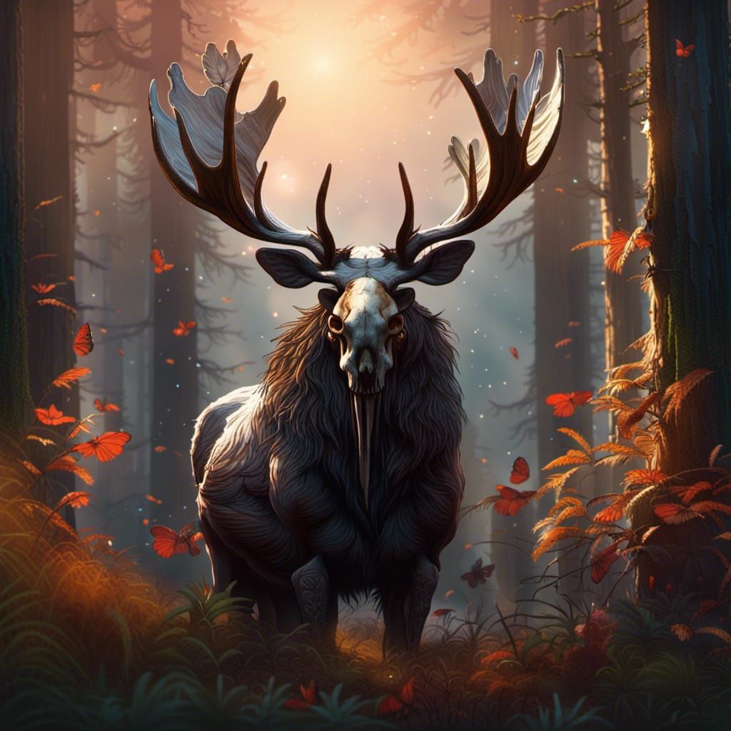 Moose - AI Generated Artwork - NightCafe Creator