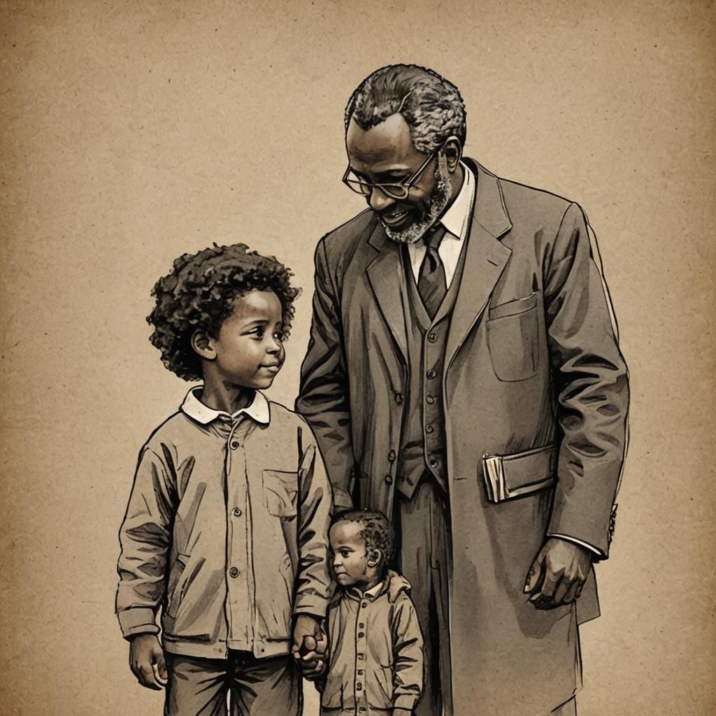 Celebrating father figures, symbol of honesty, seriousness, love ...