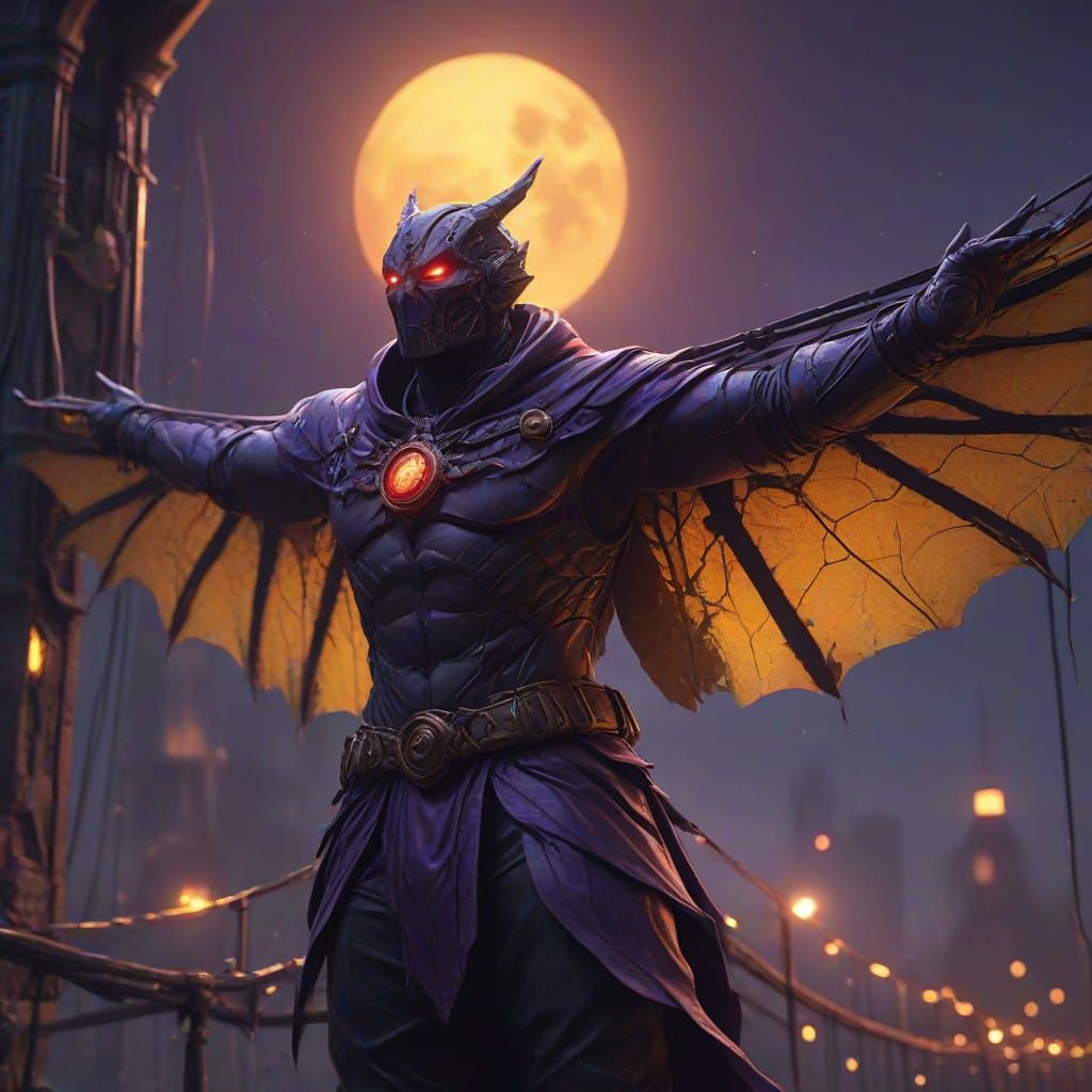 Some kinda steam punk batman. - Ethereal Dark Fantasy Maste...