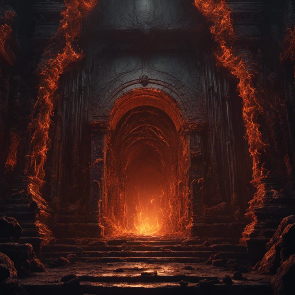 The entrance to Hell - AI Generated Artwork - NightCafe Creator