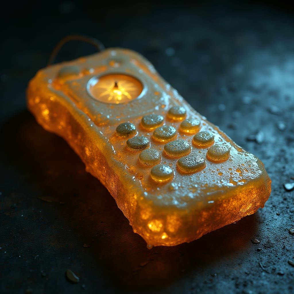 Phone made from scammers skin and correctly melted from microwave ...