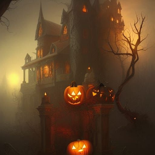 Halloween scenes - AI Generated Artwork - NightCafe Creator