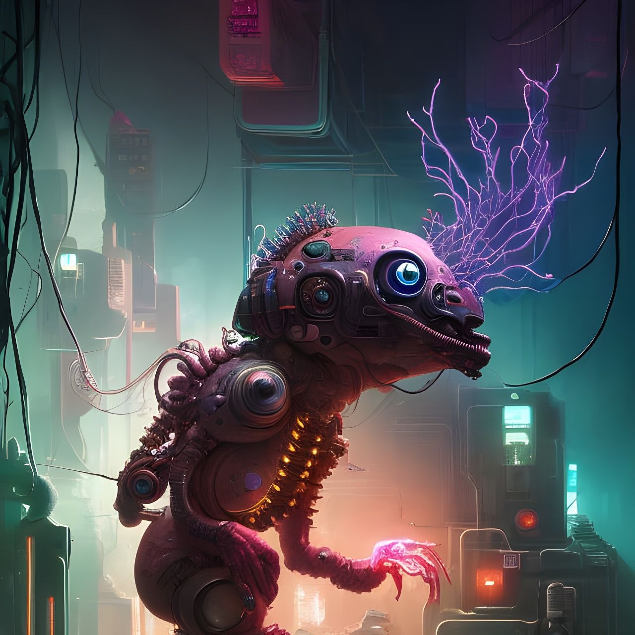 Cyberpunk Mutant Workers of the Underground 15 - AI Generated Artwork ...