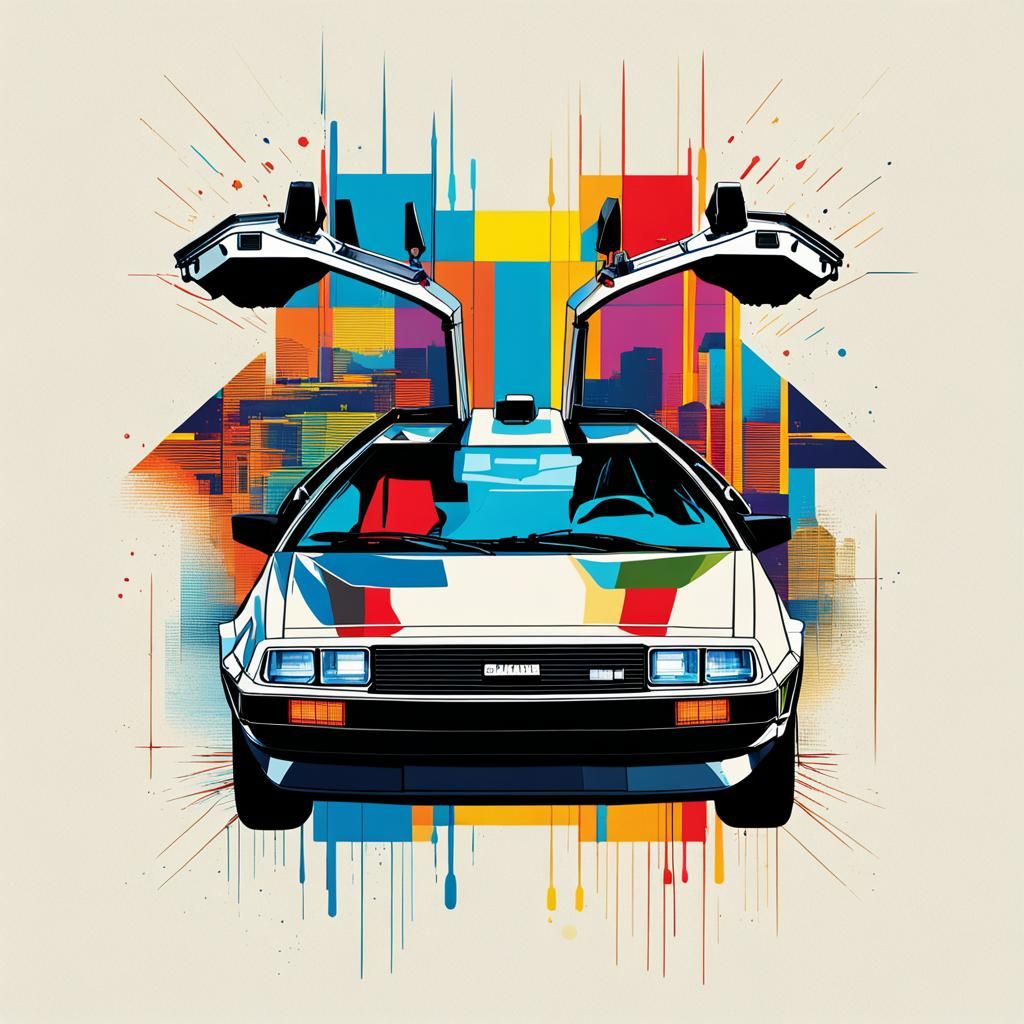 Delorean - AI Generated Artwork - NightCafe Creator