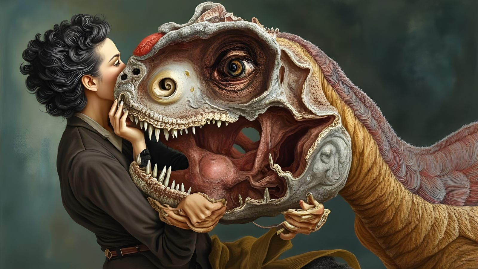 Practicing the Croft - Ethereal Surrealist Portrait of a Fre...