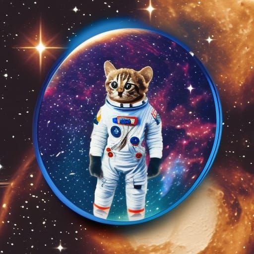 Cosmic kitten - AI Generated Artwork - NightCafe Creator