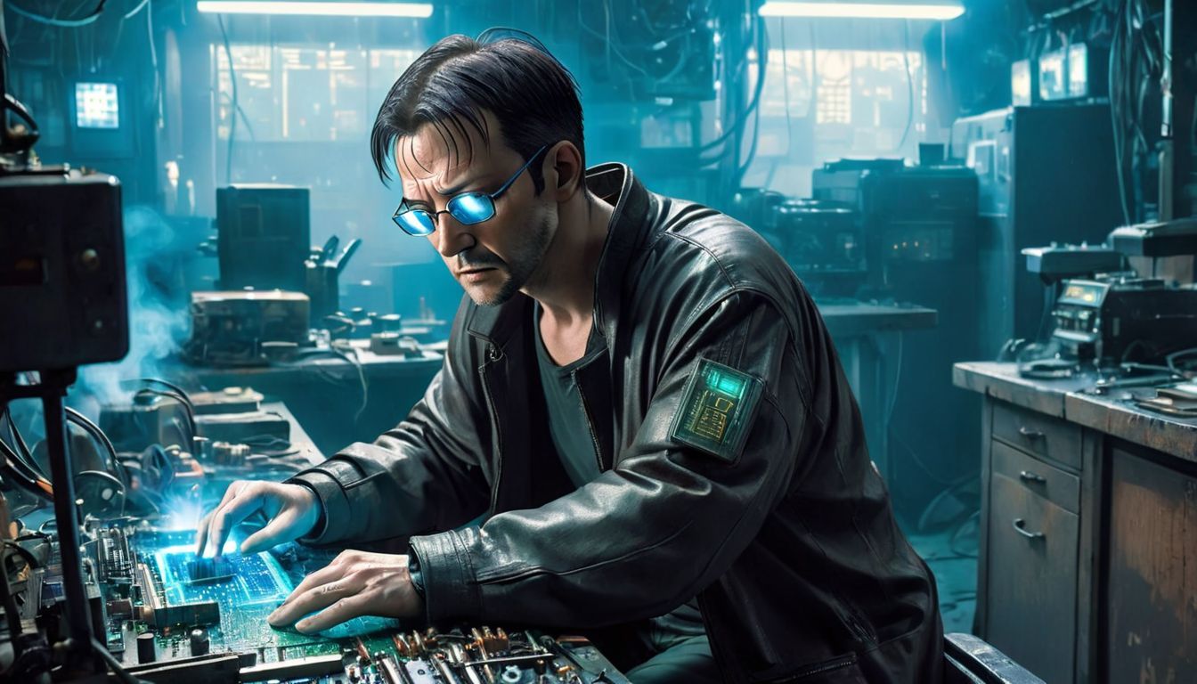 Cyberpunk Repair shop 1 - AI Generated Artwork - NightCafe Creator