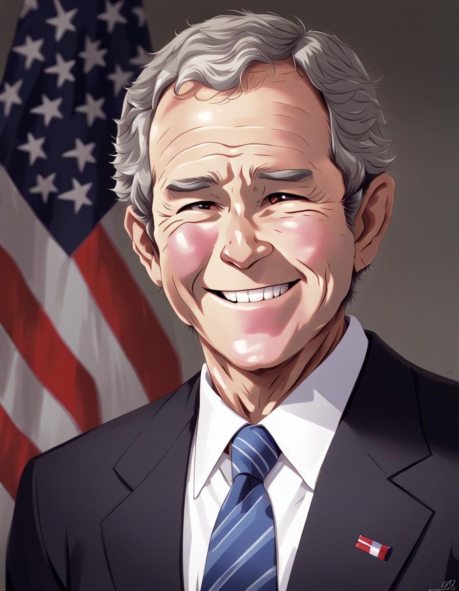 George W. Bush - AI Generated Artwork - NightCafe Creator