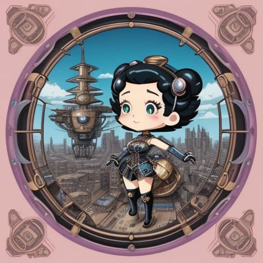 Betty Boop. Mature, curvy and lithe-bodied. "Create an illustration ...