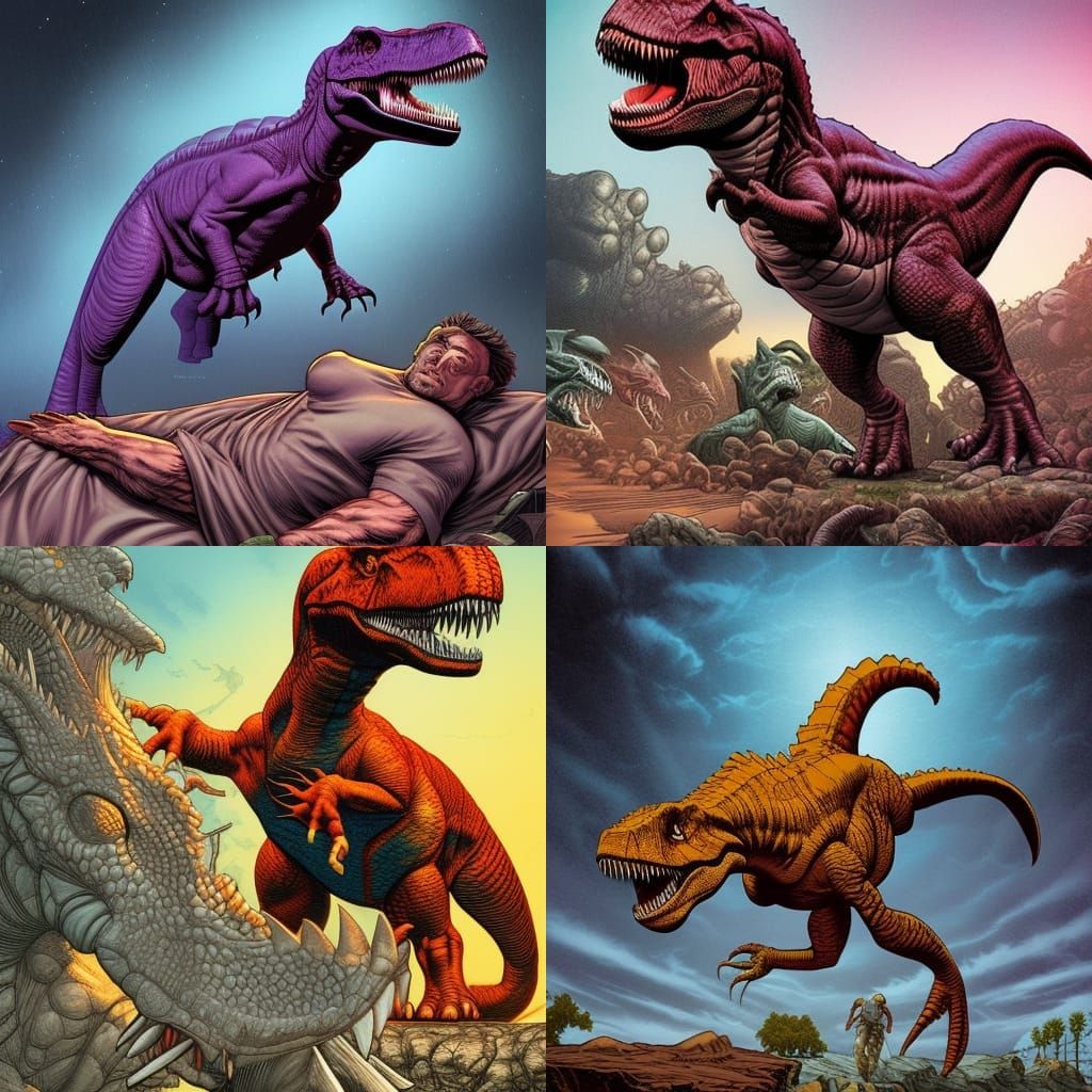 Dino weird - AI Generated Artwork - NightCafe Creator