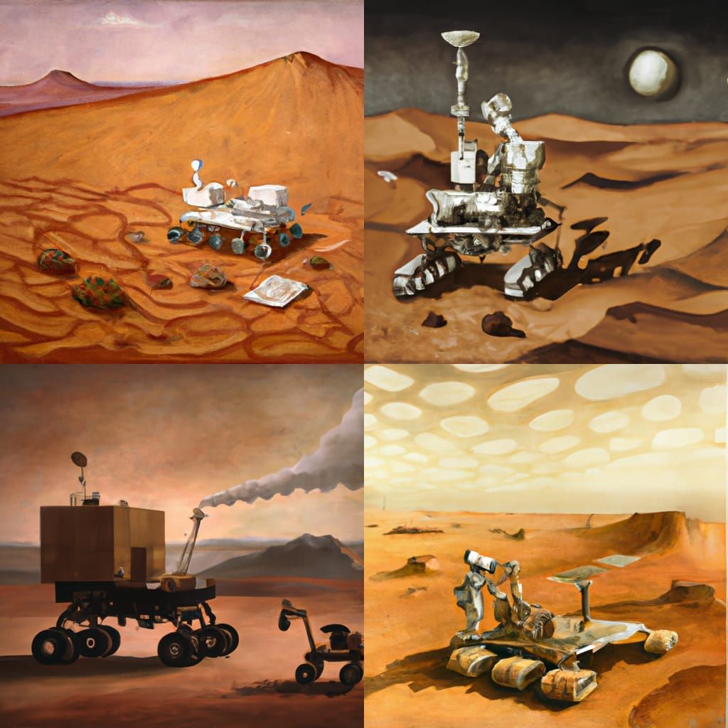 Mars rover, renaissance painting - AI Generated Artwork - NightCafe Creator